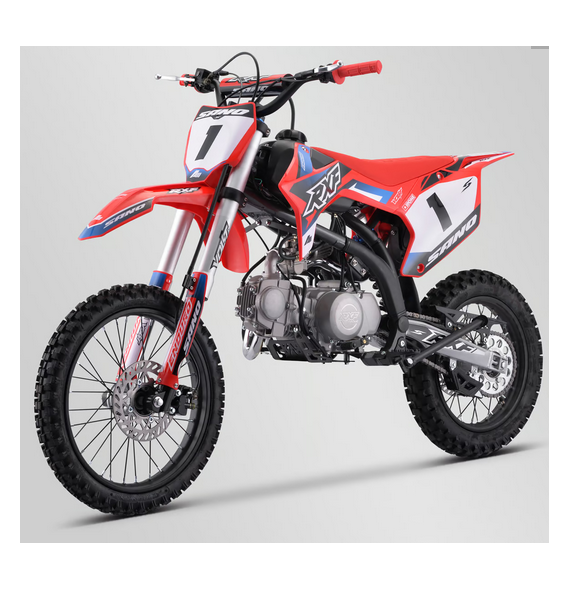 Dirt bike mini cross sano rxf enduro 125cc 2024 Rouge